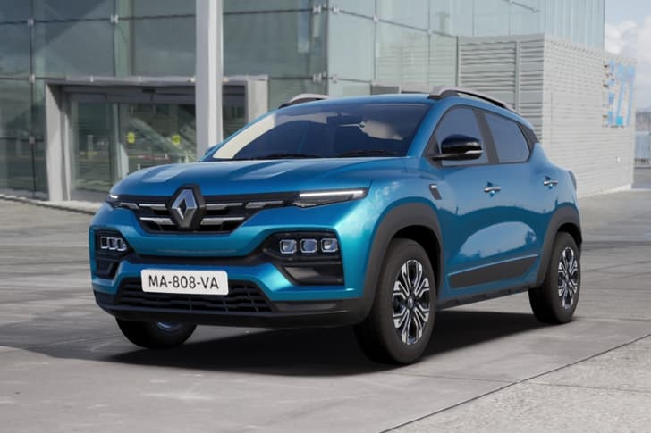 Renault Kiger Color Caspian Blue Image – Kiger Photos in India ...